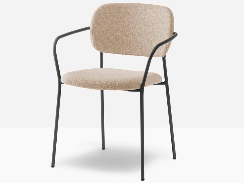 JAZZ 3704 Stackable chair with armrests By Pedrali
