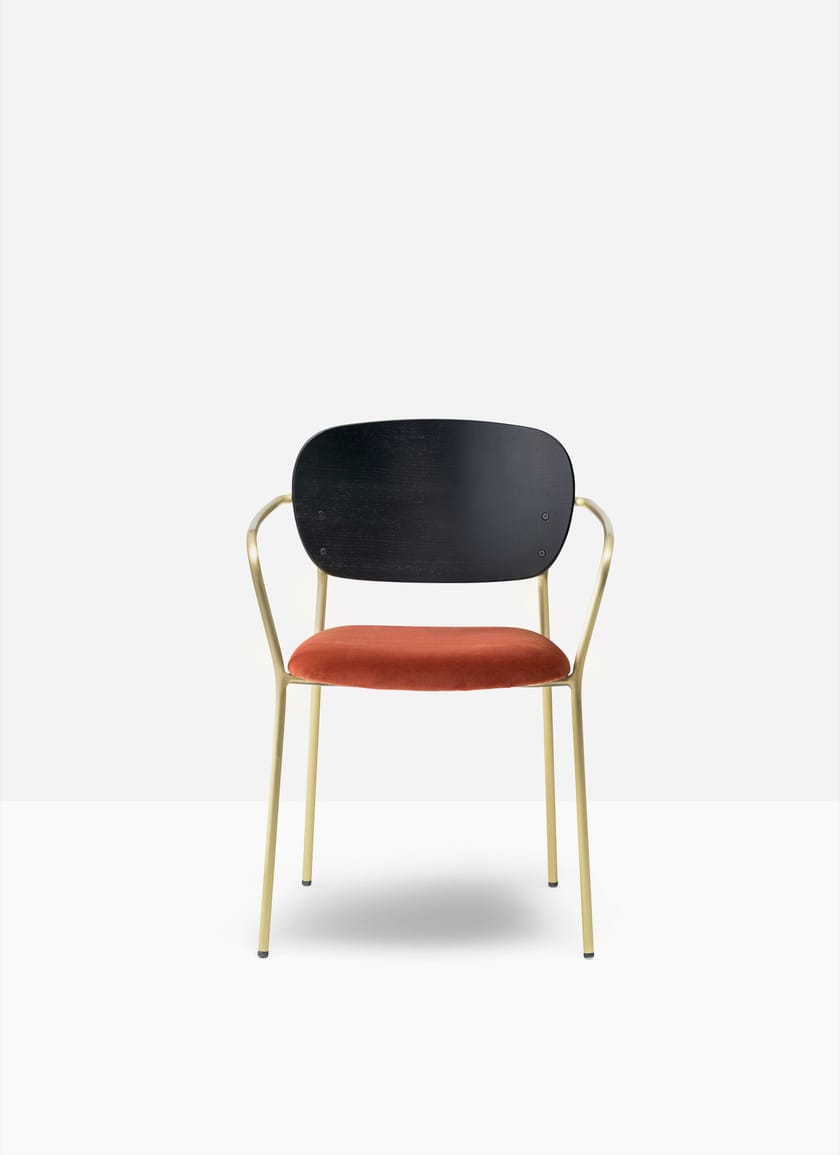 JAZZ 3705 Stackable chair with armrests By Pedrali