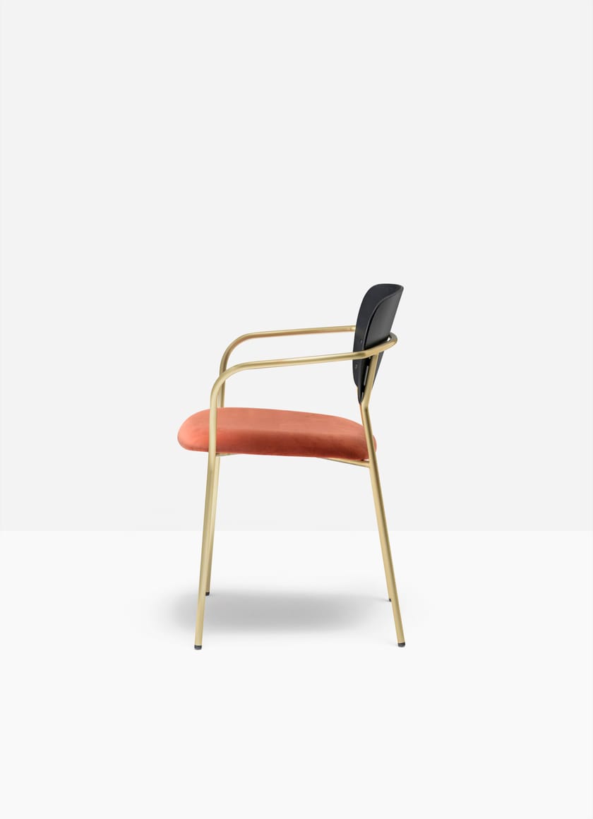 JAZZ 3705 Stackable chair with armrests By Pedrali