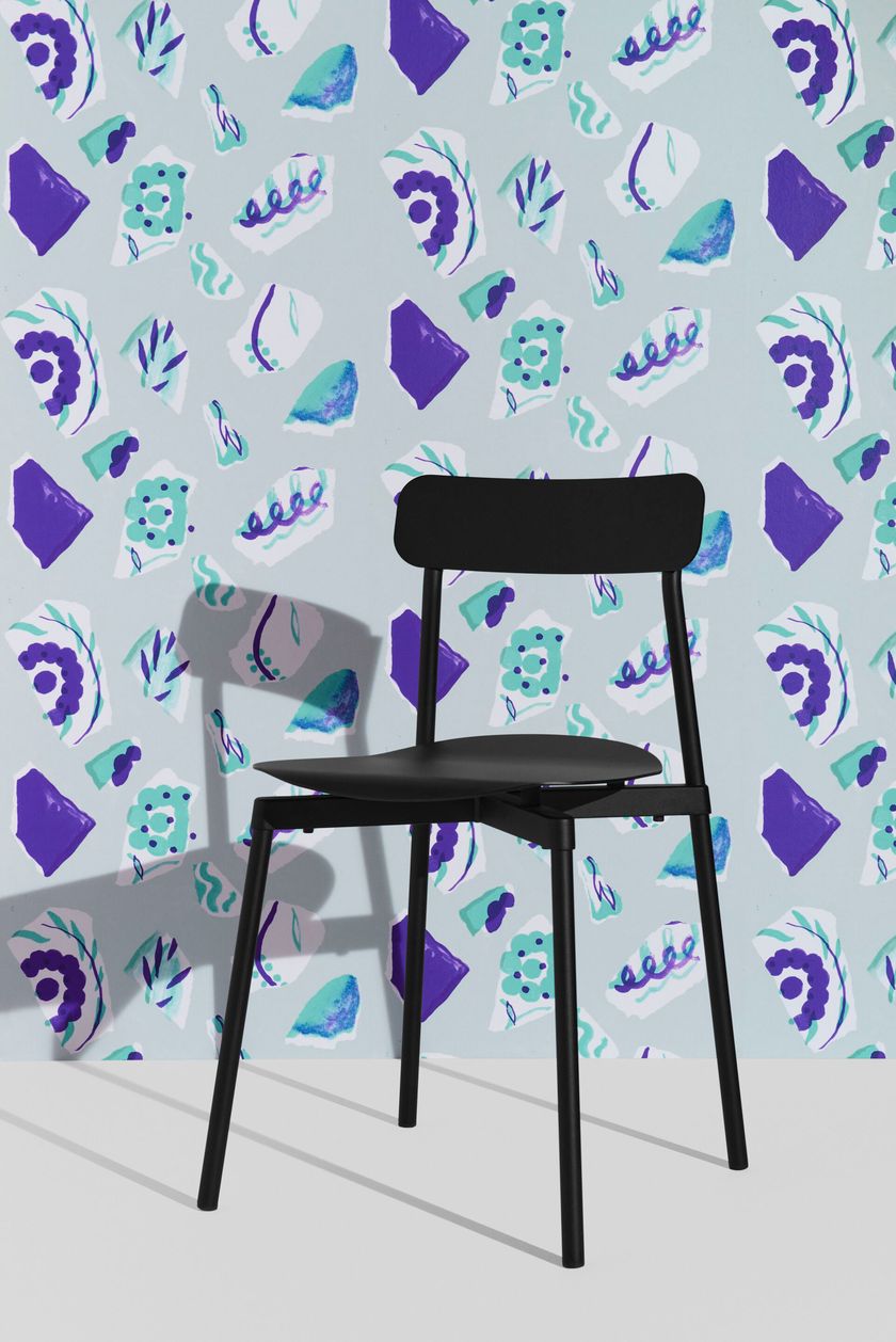 LES CRAFTIES MOSAIQUE Motif nonwoven wallpaper By Petite Friture