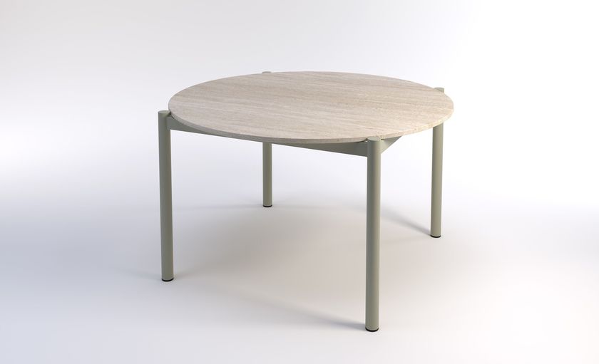 FRYMAN Round stone dining table By Phase Design