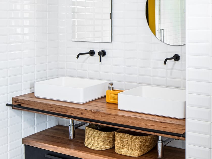 Countertop Oak bathroom worktop By Bruno Spreafico design Bruno Spreafico