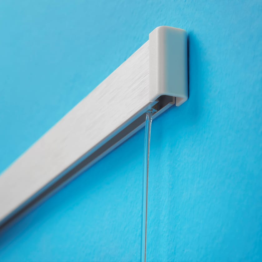 Picture hanging rail Wall-mounted modular metal display unit By Made Design