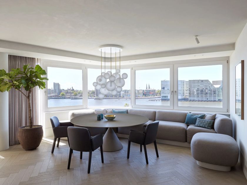 BO DINING Corner fabric sofa By Piet Boon