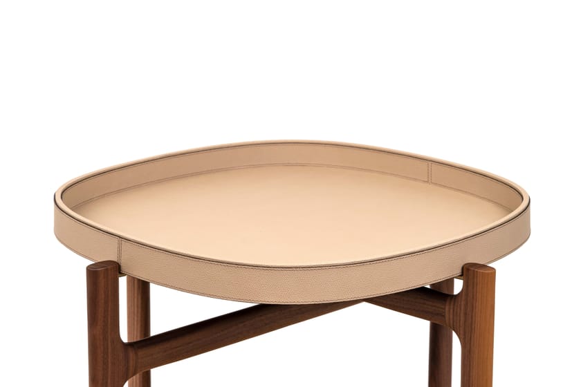 CHELSEA Wooden high side table with tray By Pinetti