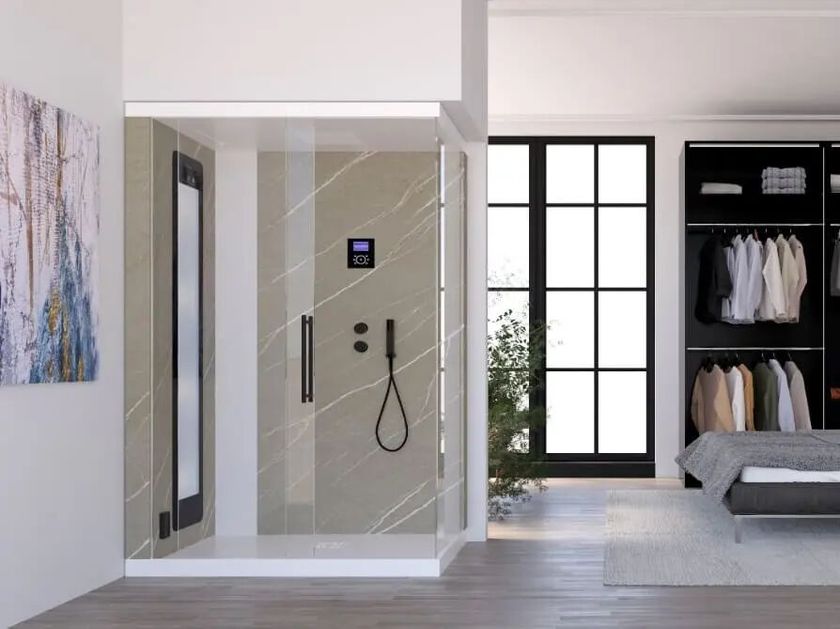 Shower cabins | Corner, alcove, with sliding doors | Archiproducts