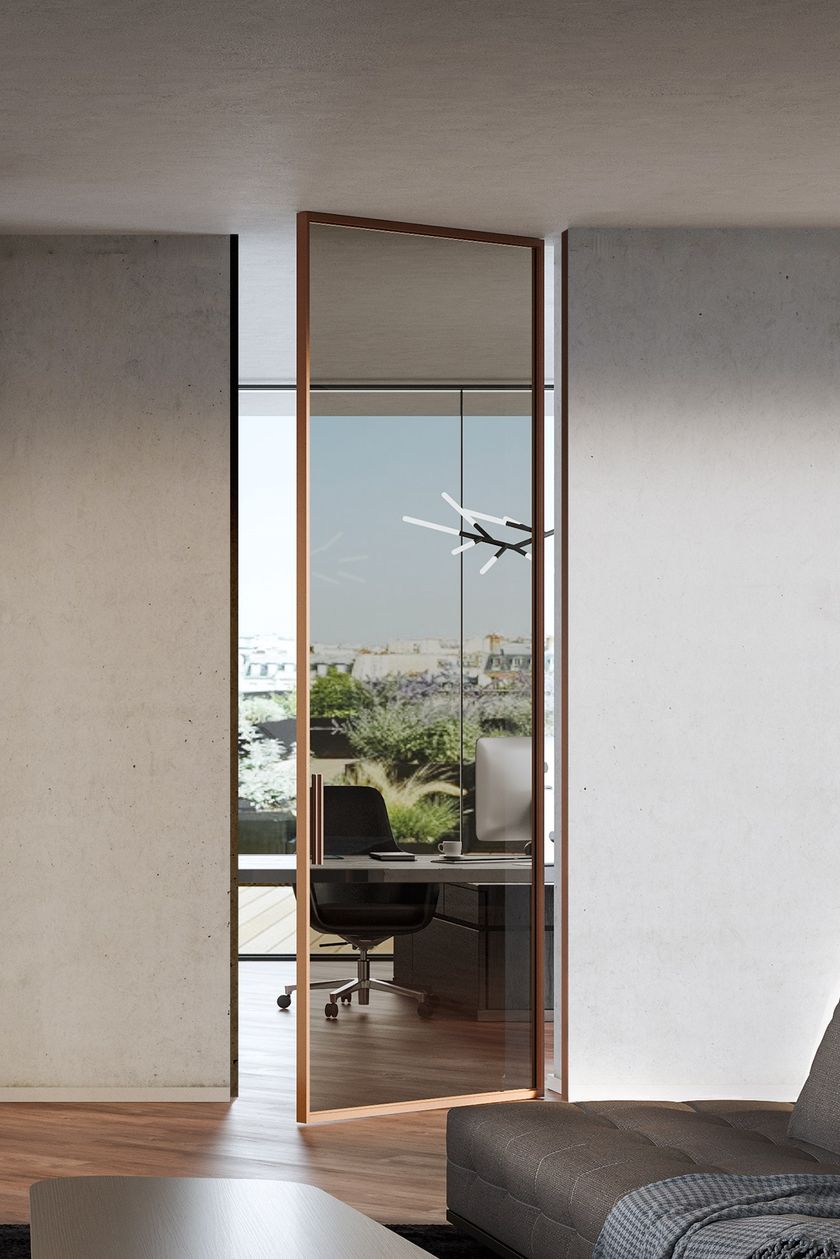 Porta a bilico in vetro Porta a bilico - BARAUSSE - Edilportale