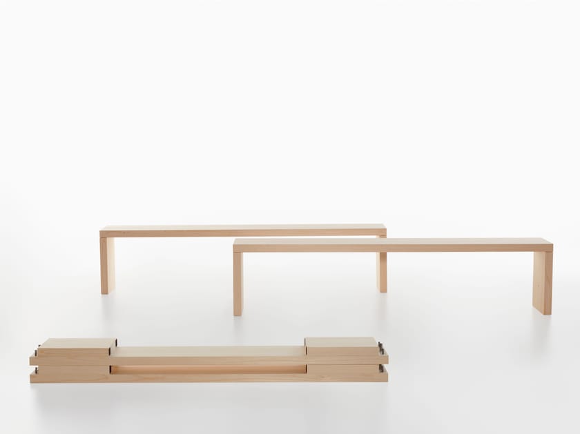 BENCH Wooden bench By Plank | design Konstantin Grcic