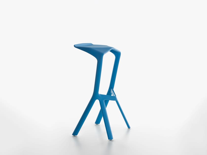 MIURA High stackable polypropylene stool By Plank