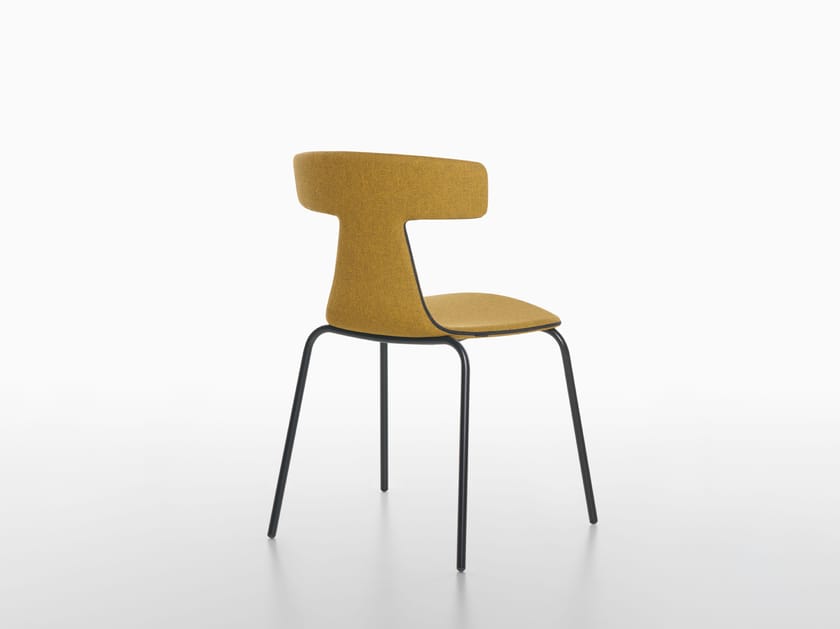 REMO Stackable chair with upholstery By Plank | design Konstantin Grcic