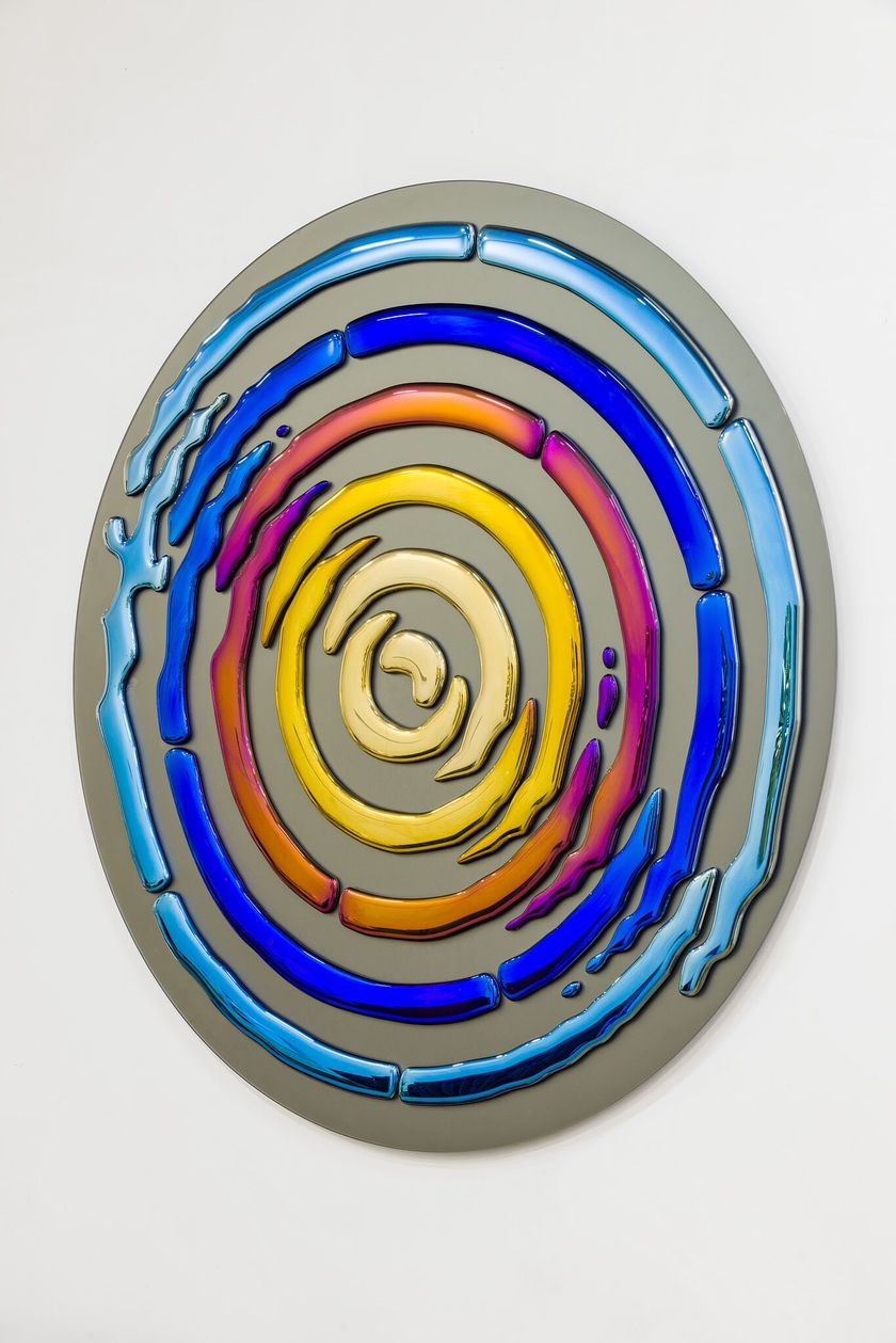 ALTERNATIVE INTERFERENCE CIRCLE Oggetto decorativo da parete in vetro ...