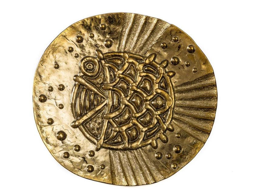 GOLD FISH Glass wall decor item By PlusObject