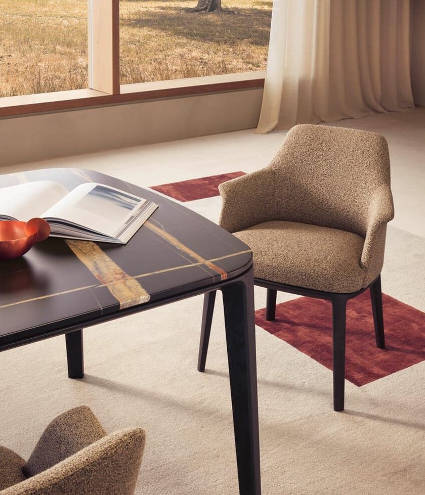 HENRY Rectangular marble table By Poliform | design Emmanuel Gallina