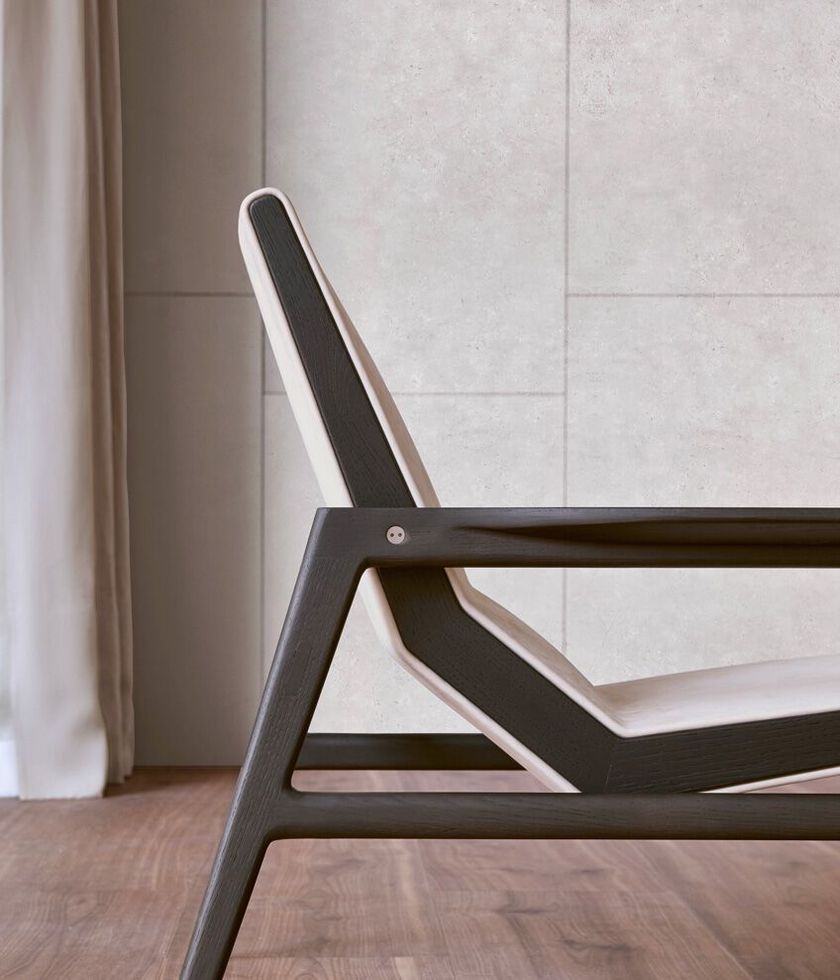 IPANEMA Leather armchair with armrests By Poliform | design Jean-Marie ...