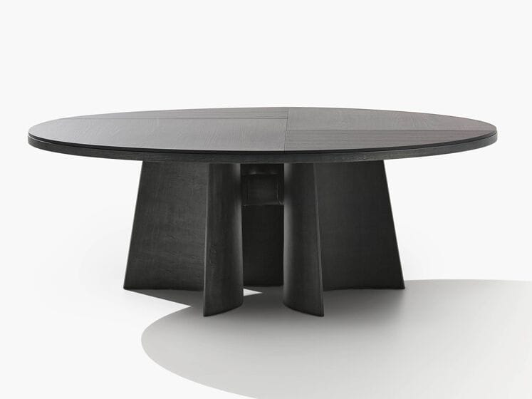 KENSINGTON Round wooden table By Poliform | design Jean-Marie Massaud