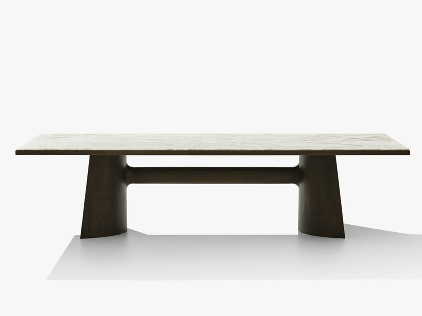 KENSINGTON Rectangular marble table By Poliform | design Jean-Marie Massaud