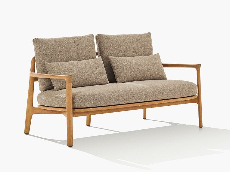 MAGNOLIA 2 seater fabric garden sofa By Poliform