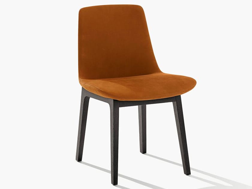 VENTURA Upholstered leather chair By Poliform | design Jean-Marie Massaud