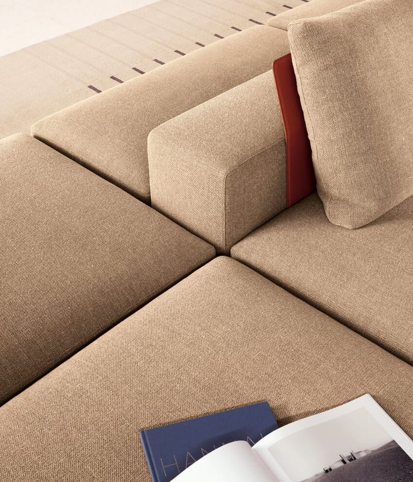 WESTSIDE Sectional fabric sofa By Poliform | design Jean-Marie Massaud
