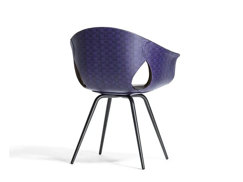 GINGER ALE Leather chair with armrests By Poltrona Frau