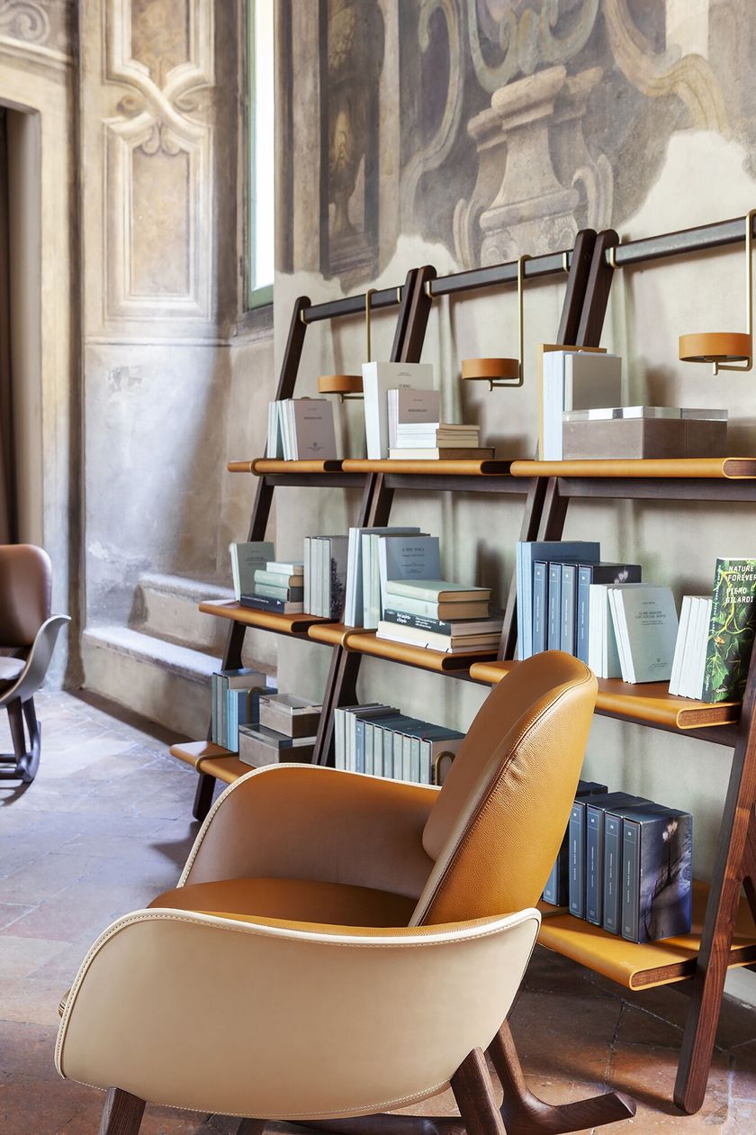 REN Solid wood bookcase By Poltrona Frau | design Neri&Hu