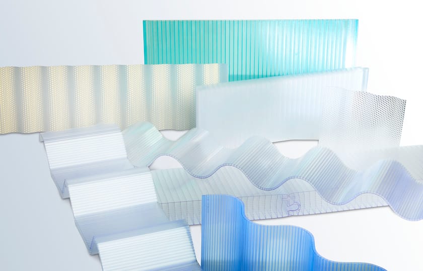 PANELPIÙ 500/40 14P Polycarbonate sheet By PolyPiù