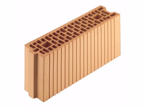 Brique porteuse pour maçonnerie armée Porotherm 25-30/19 Ligne ...