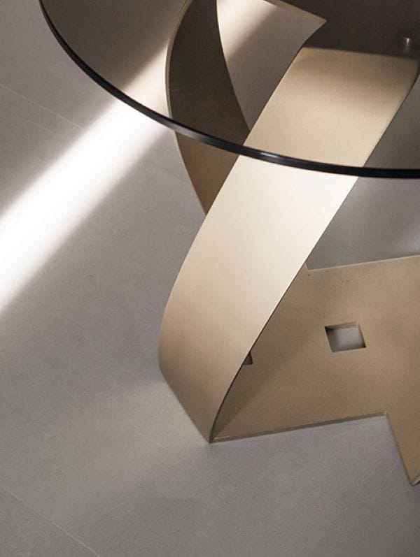 BON BON 770/TB Round side table with glass top By Potocco | design ...