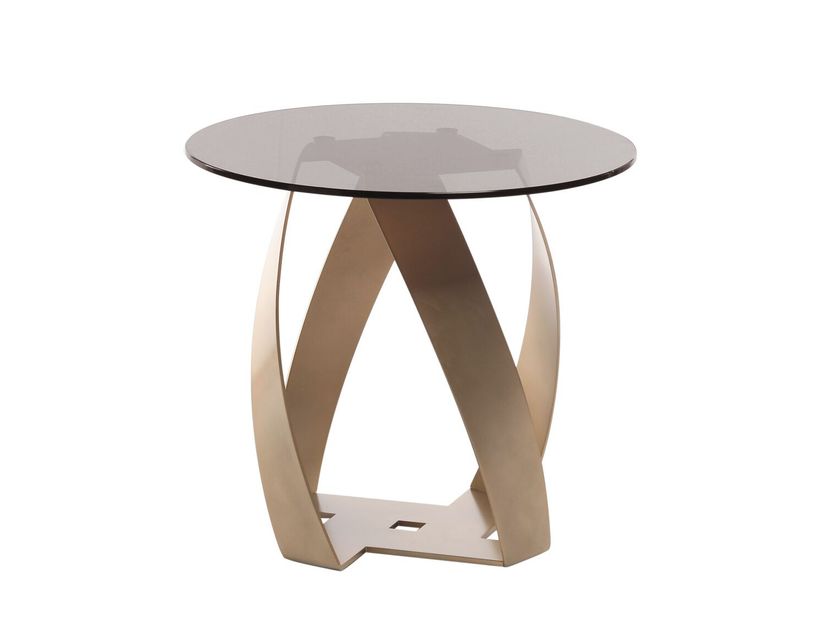 BON BON 770/TB Round side table with glass top By Potocco | design ...