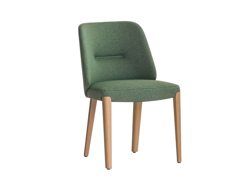 CONCHA 905 Upholstered fabric chair By Potocco | design Stephan Veit