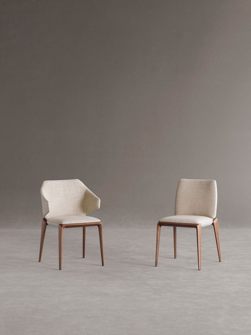 HIRU 947 Sedia imbottita in tessuto By Potocco | design Mario Ferrarini