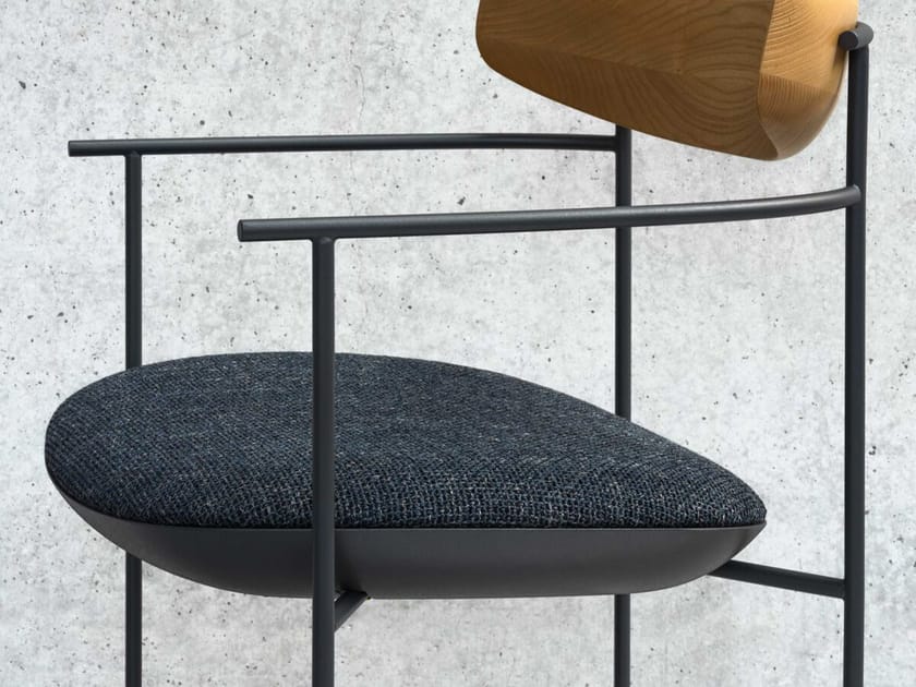 KEEL LIGHT 922/PMB Metal easy chair with armrests By Potocco | design ...