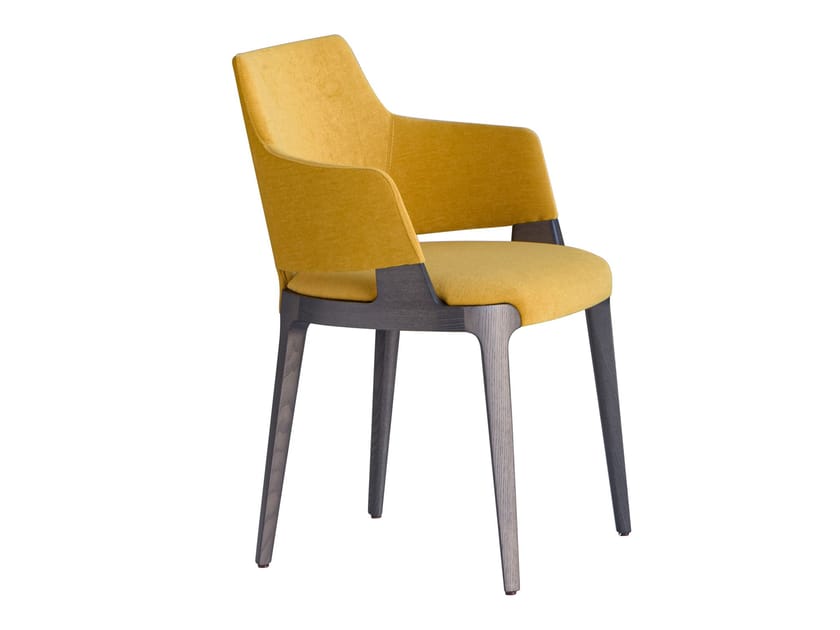 VELIS 942/PB Upholstered fabric easy chair with armrests By Potocco ...