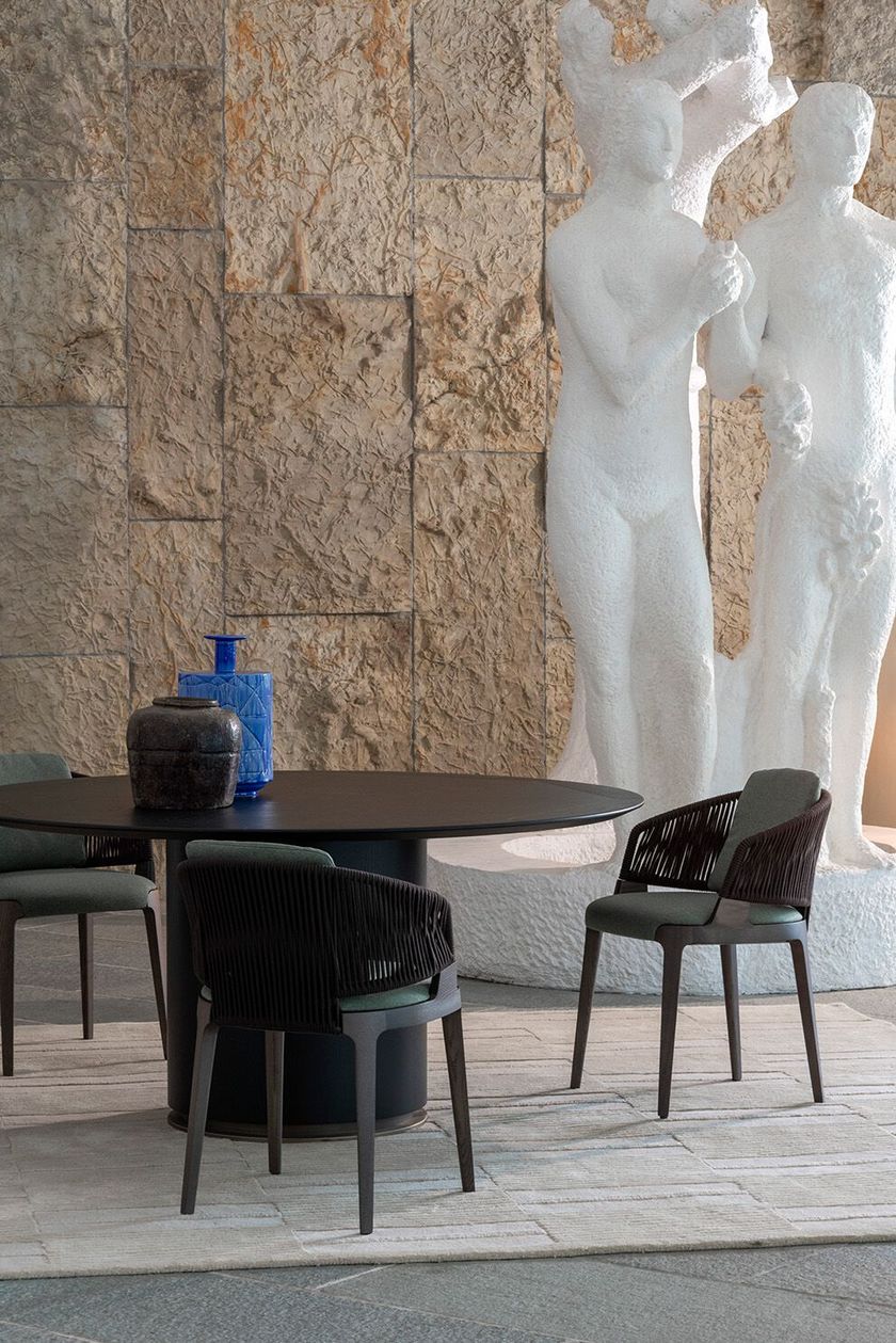 VELIS 942/PAR Upholstered fabric easy chair with armrests By Potocco ...