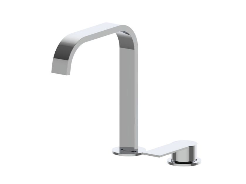 SWANKY 3810168 2 hole countertop chromed brass washbasin mixer By QD ...