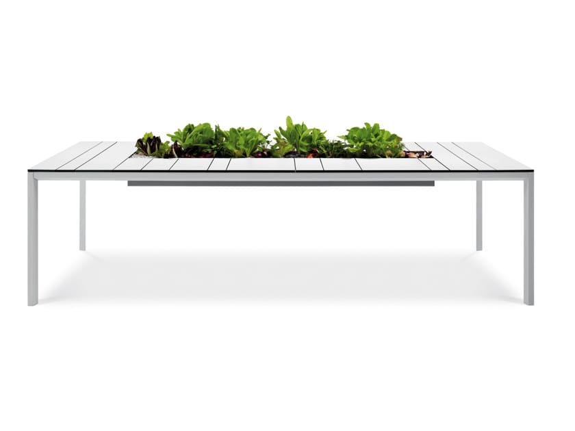 Tavolo da giardino rettangolare in HPL QTAB - BSINERGY - Edilportale