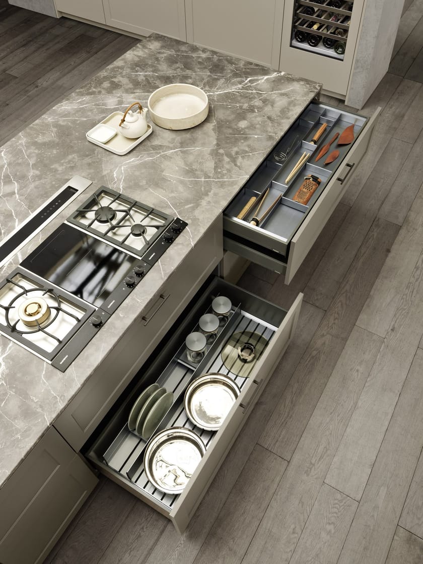 Kitchen with island QUADRA 70_05 Quadra 70 Collection By Pedini