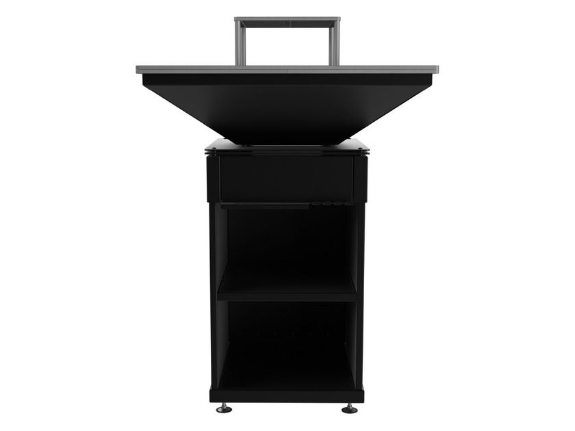 Wood-fired steel barbecue QUADRUM BBQ VERTICAL By Kratki