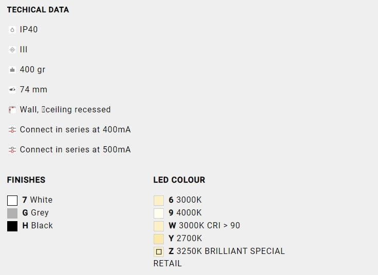 QUANTUM WALL WASHER Spot encastrable LED en aluminium By DGA