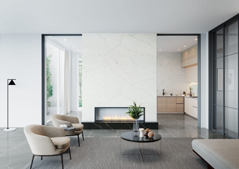 FOREST - BETULLA Quartz agglomerate wall tiles By QUARTZFORMS