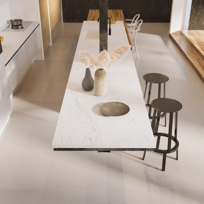 PLANET - NEPTUNE Rivestimento in agglomerato di quarzo By QUARTZFORMS