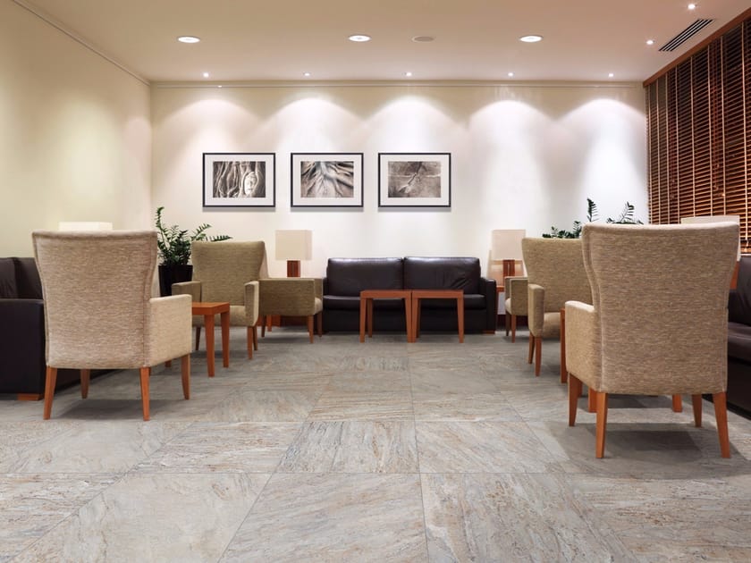 Ceramic granite flooring with stone effect QUARZITE By ESTIMA CERAMICA