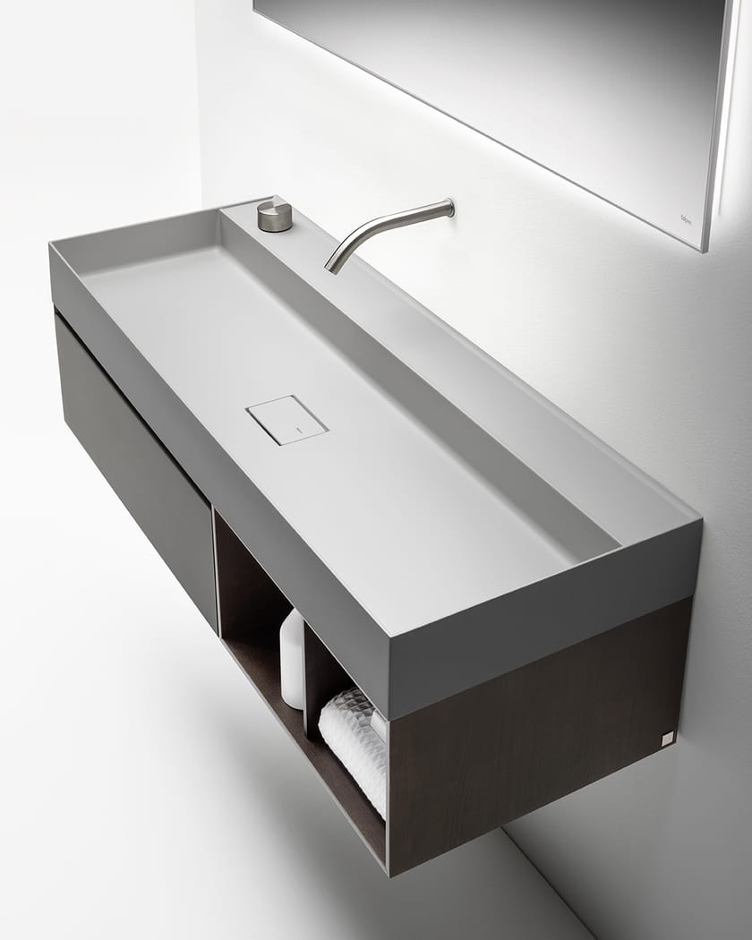 QUATTRO.ZERO Vanity unit with drawers By FALPER | design Metrica