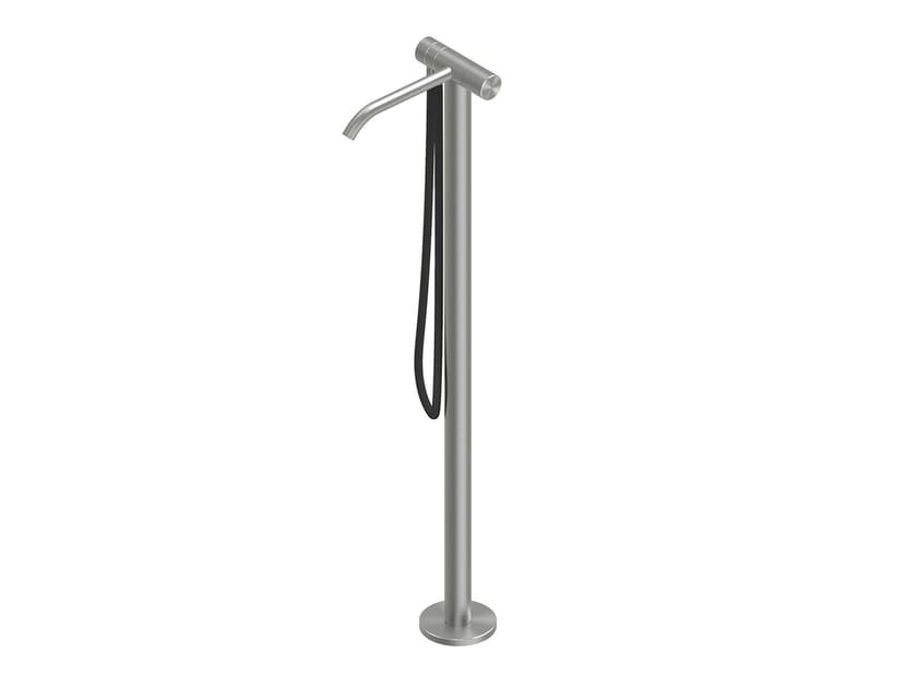 Floor standing Brushed steel Bathtub taps | Archiproducts