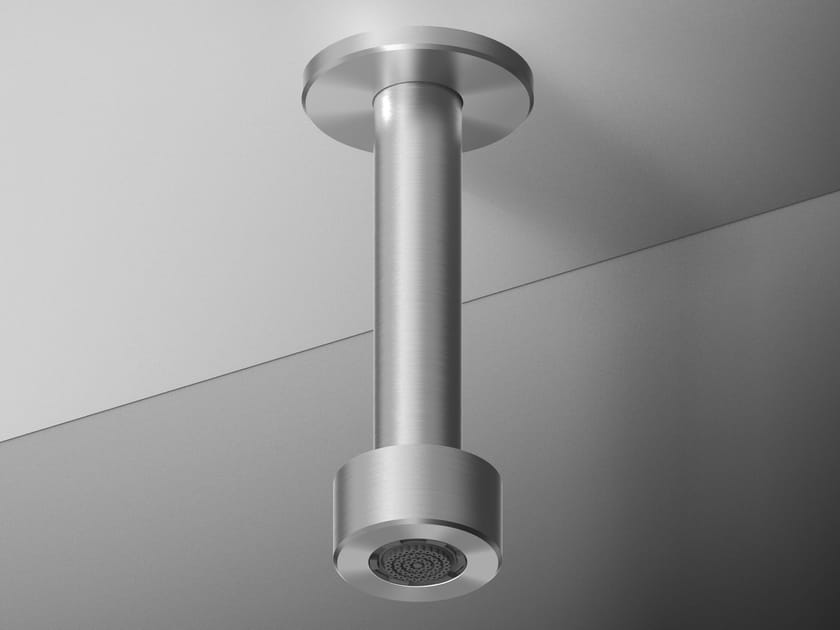 HUM SF024 Ceiling mounted steel overhead shower with arm By Quadrodesign