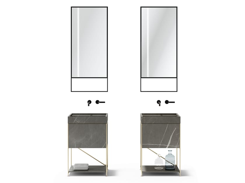 R.I.G. MODULES - BATHROOM 01 Sectional vanity unit By DE PADOVA ...