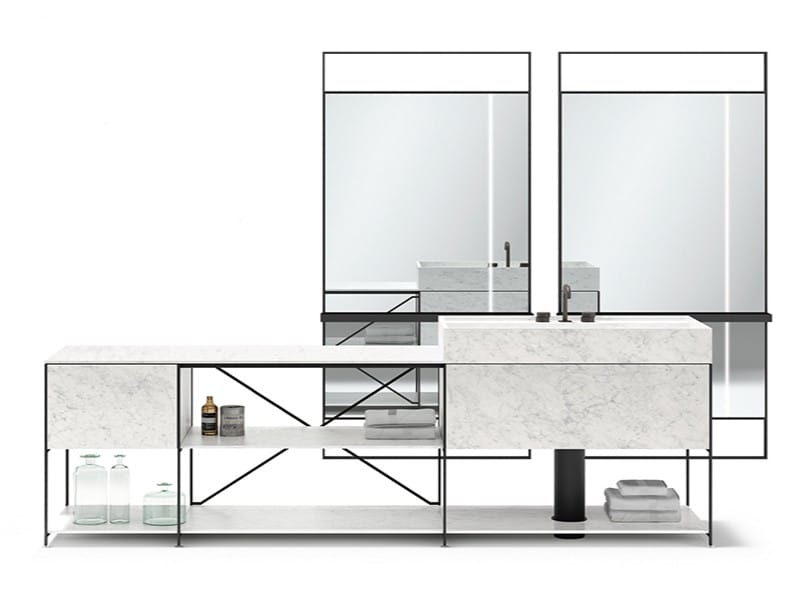 R.I.G. MODULES - BATHROOM 01 Sectional vanity unit By DE PADOVA ...