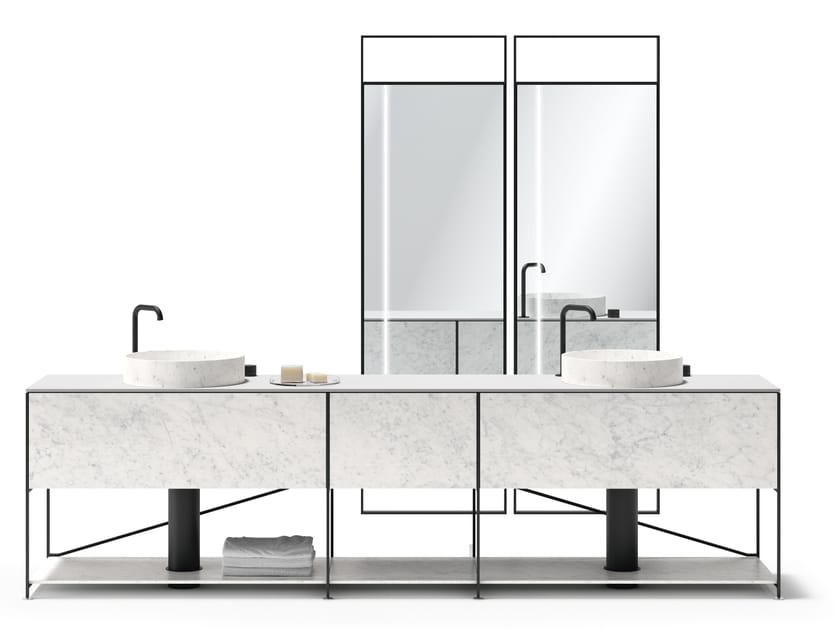 R.I.G. MODULES - BATHROOM 01 Sectional vanity unit By DE PADOVA ...
