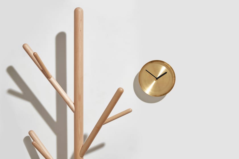 Wall-mounted brass clock RADIAL By DesignByThem