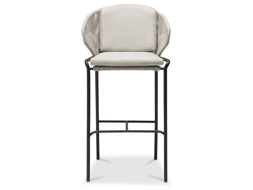 RADOC High metal stool with armrests By MANUTTI | design Stephane De Winter